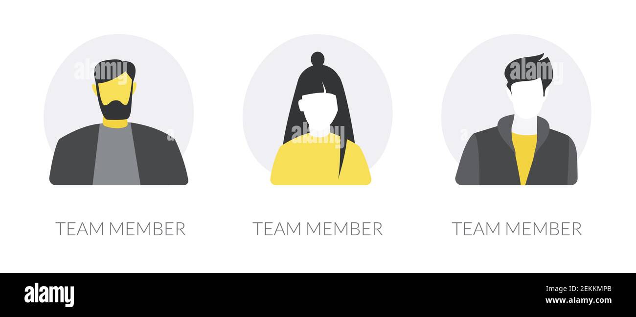 Team member portrait Stock Vector Images - Alamy