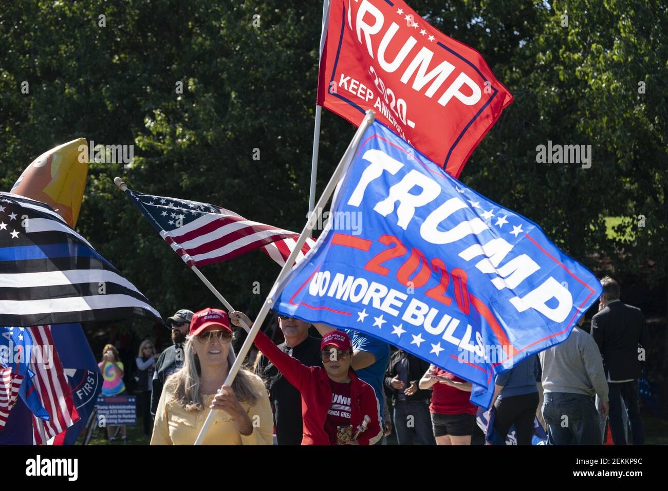 20 September 2020- Sterling, VA- Demonstrators assemble at Trump ...