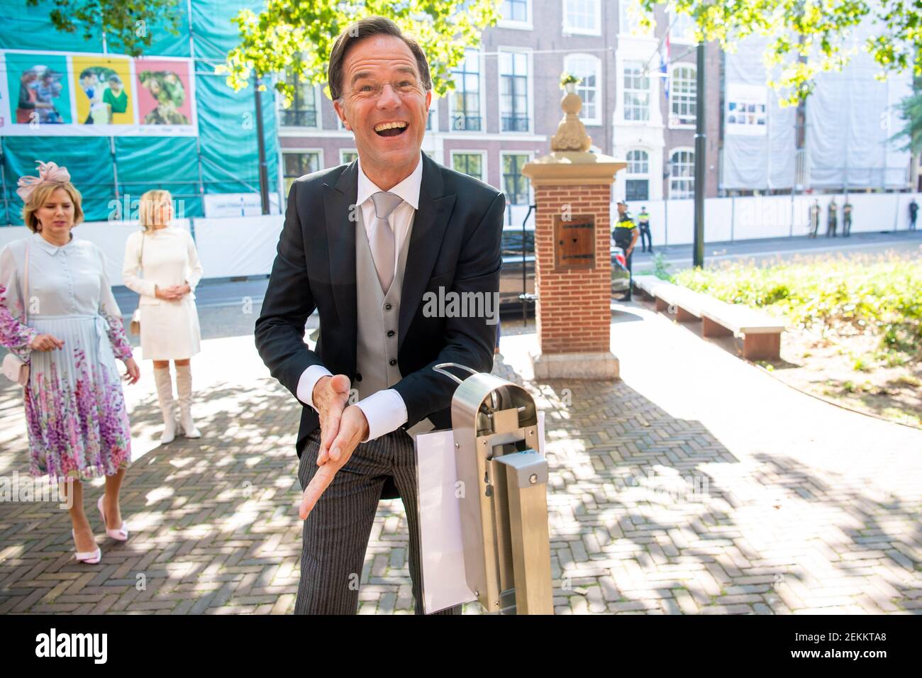 Mark Rutte during Prinsjesdag 2020 celebrations, going to the throne ...