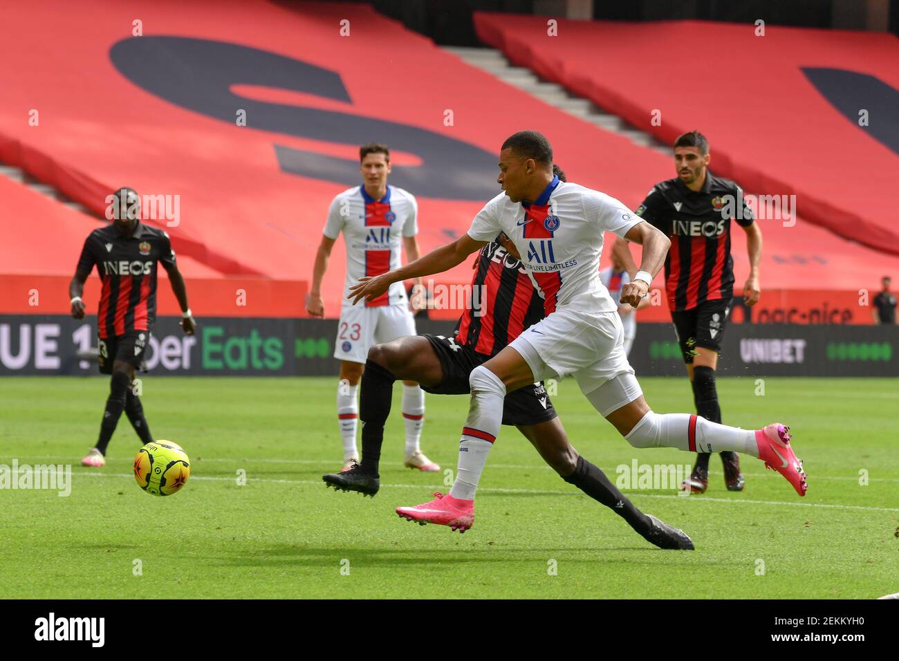 Kylian Mbappe - FOOTBALL : OGC Nice vs Paris SG - Ligue 1 Ubereat ...