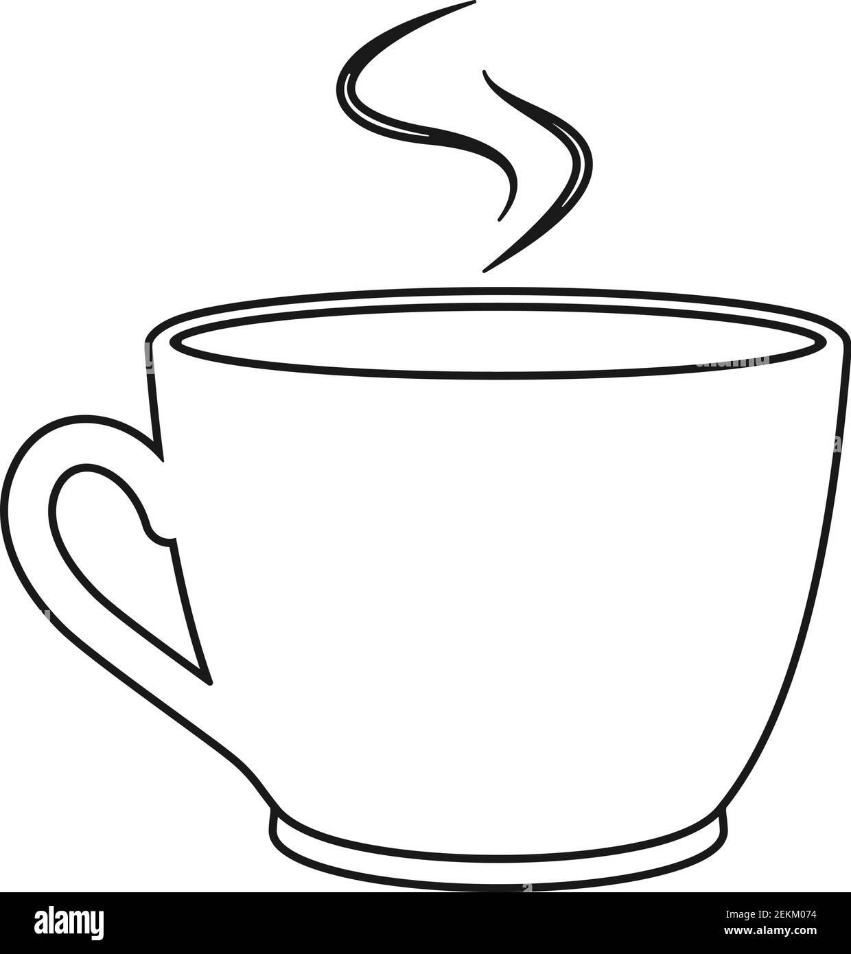 Steaming cup tea Stock Vector Images - Alamy