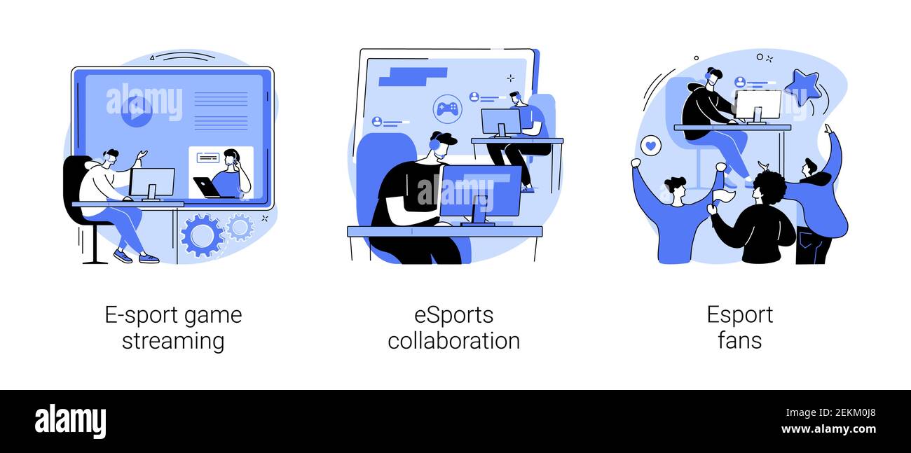 Video game show abstract concept vector illustrations Stock Vector ...