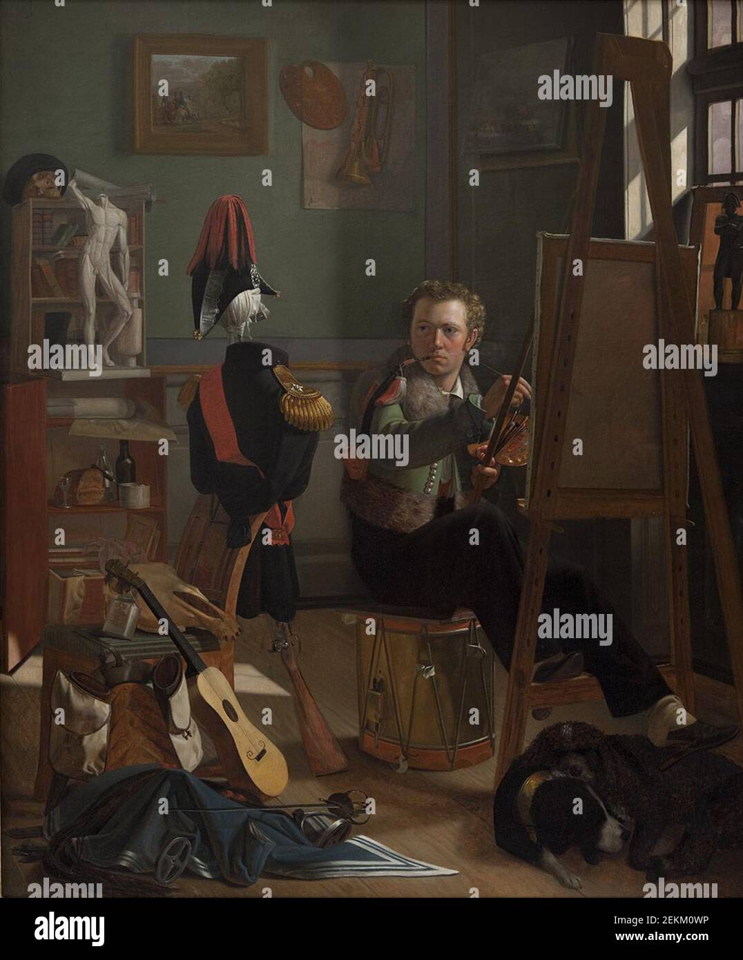 Ditlev BLUNCK (1798-1854), and Batalemaler, Joergen Sonne, I sit ...