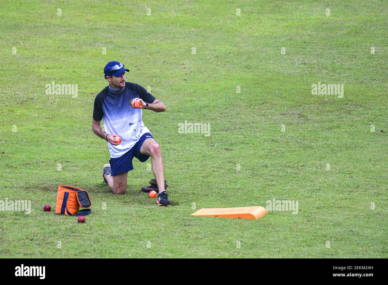 Bangladesh National Cricket team fielding coach Ryan Cook seen during ...