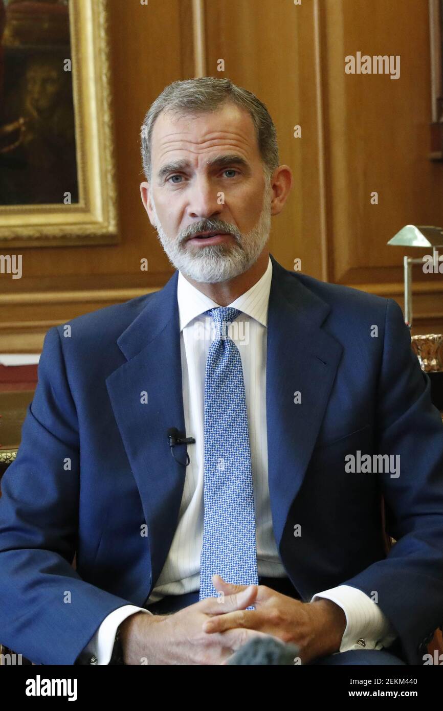 21-02-2020 King Felipe VI of Spain during his speach for 75th UN ...