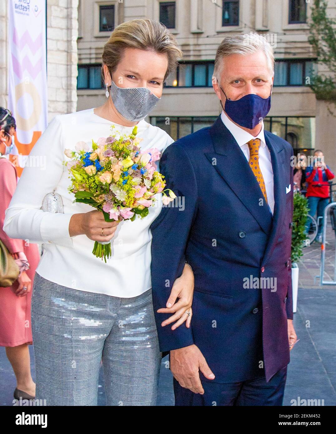 King Philippe - Filip and Queen Mathilde present at the Fur Jan van ...