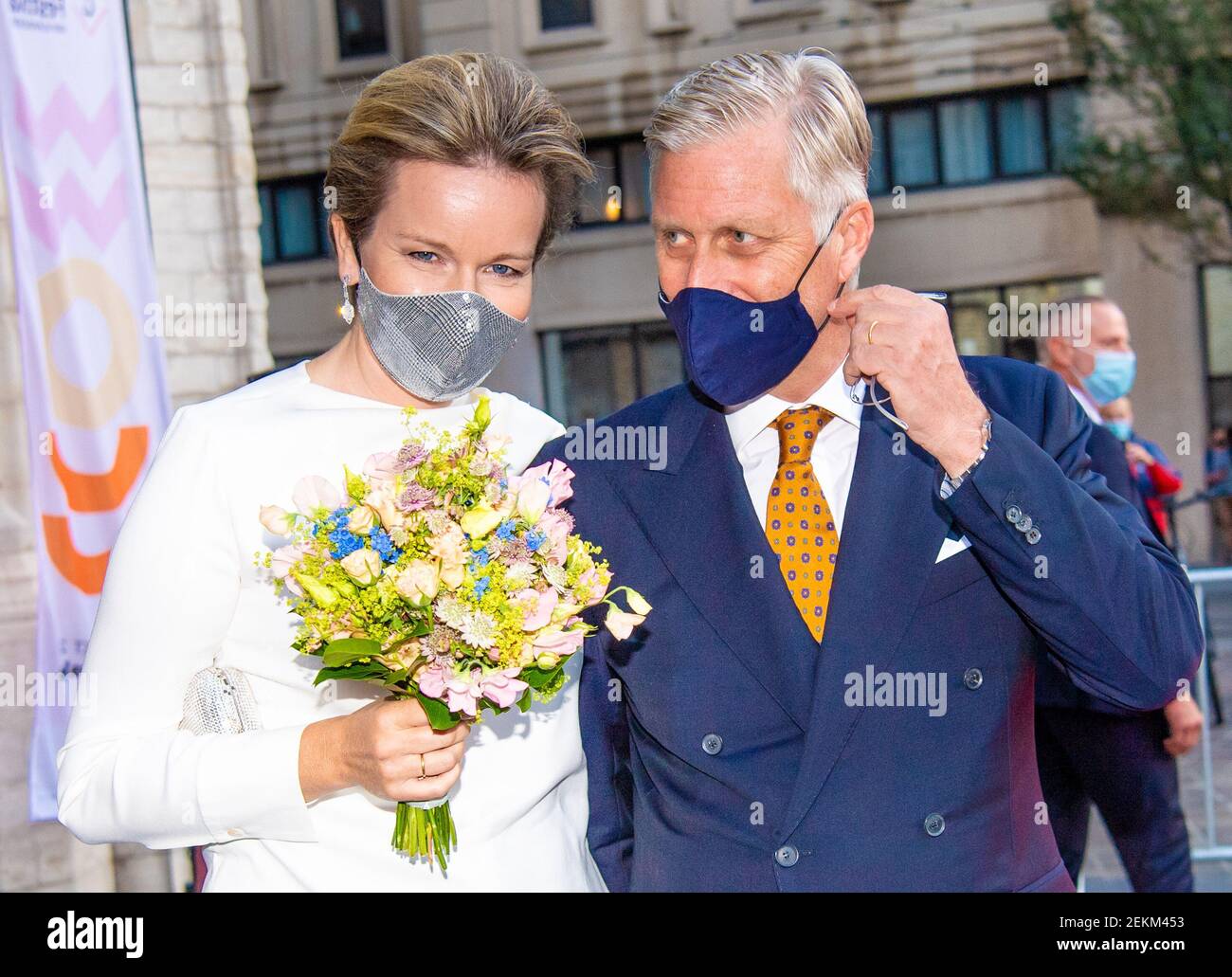 King Philippe - Filip and Queen Mathilde present at the Fur Jan van ...
