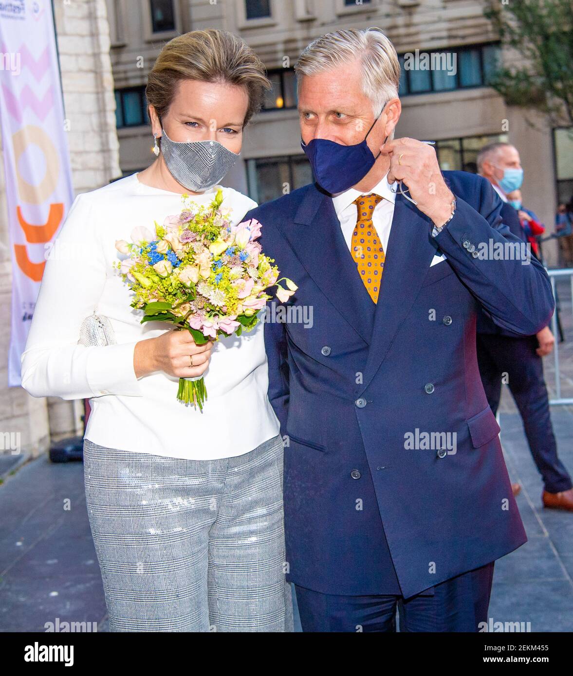 King Philippe - Filip and Queen Mathilde present at the Fur Jan van ...
