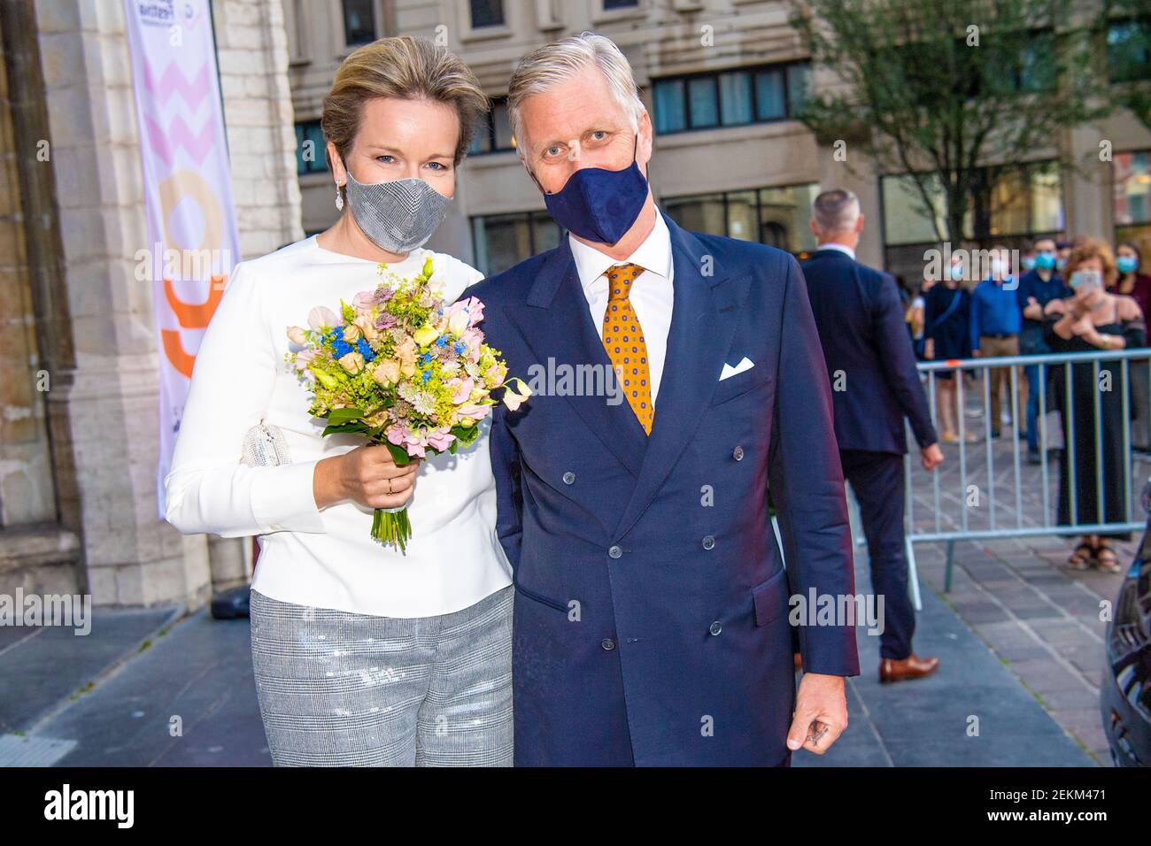 King Philippe - Filip and Queen Mathilde present at the Fur Jan van ...