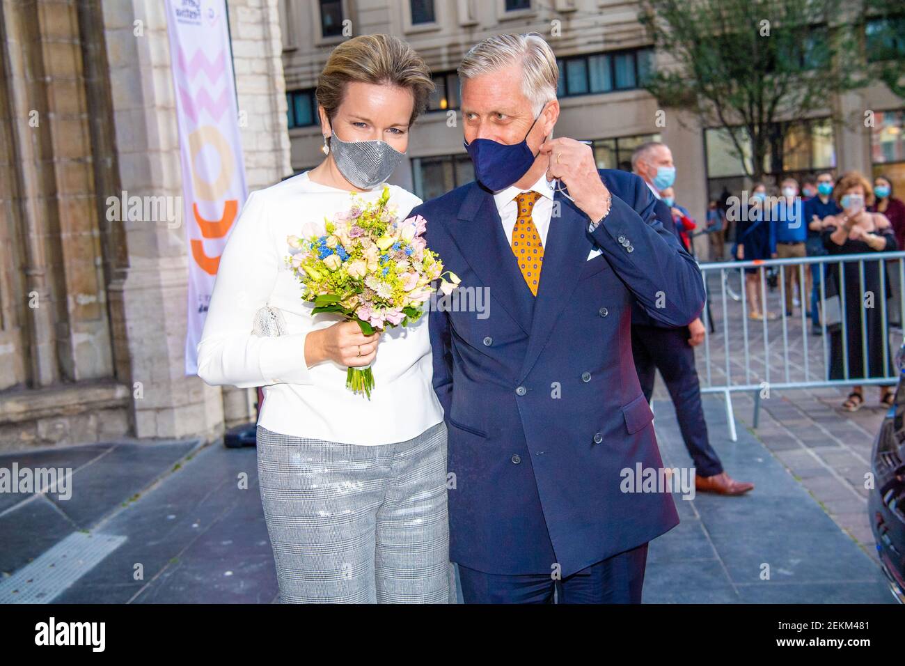 King Philippe - Filip and Queen Mathilde present at the Fur Jan van ...