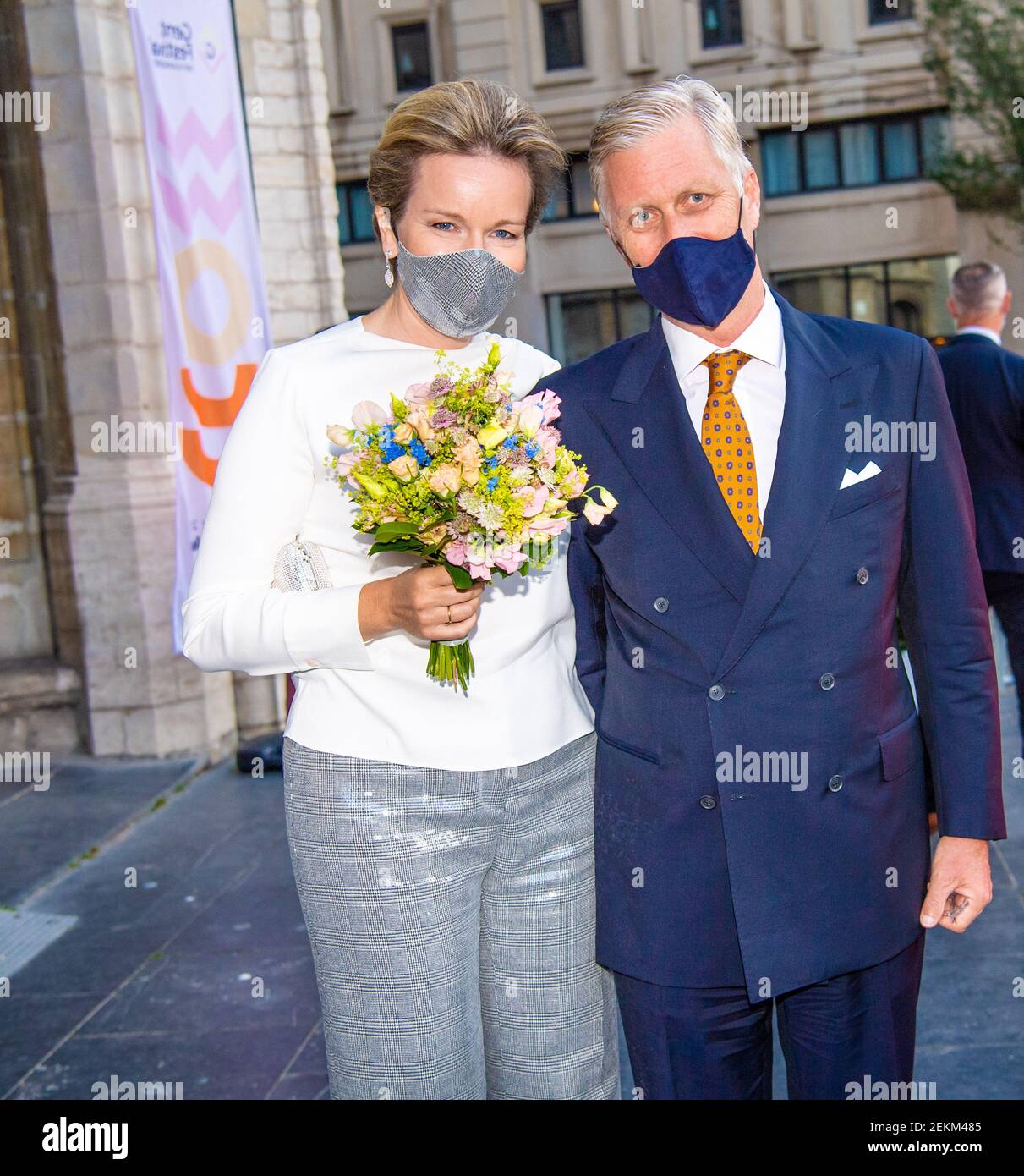 King Philippe - Filip and Queen Mathilde present at the Fur Jan van ...