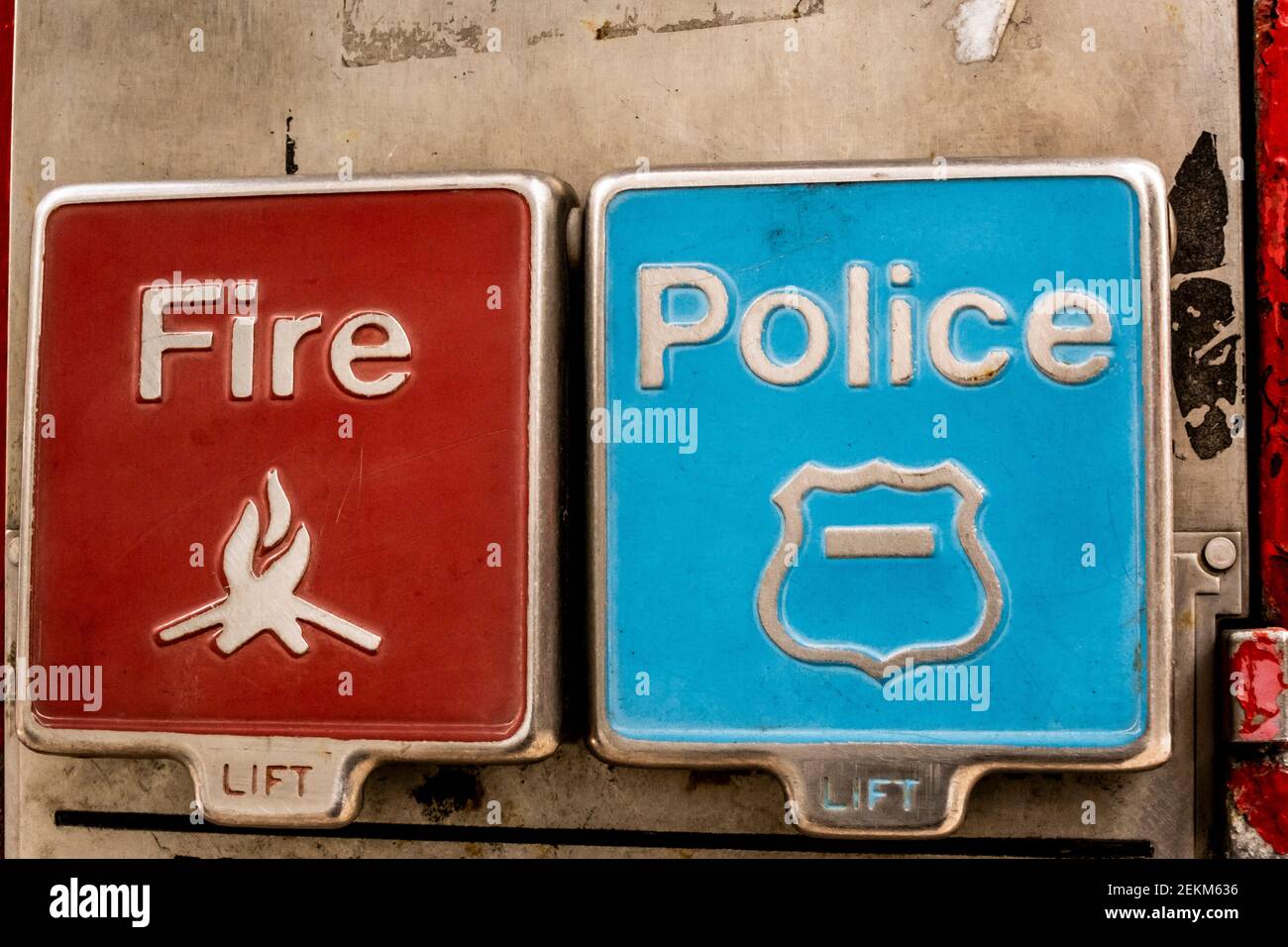 Fire and police Stock Photo - Alamy