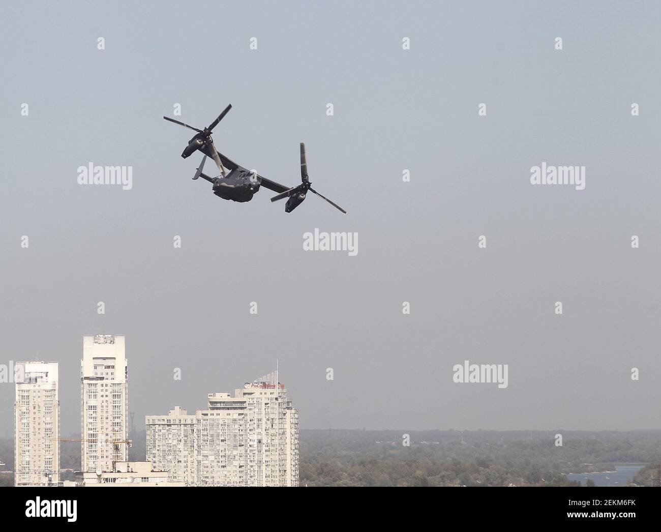 An CV-22B Osprey tilt-rotor military aircraft of the U.S. Air Forces ...