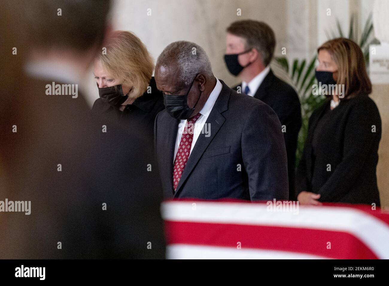 From left, Virginia Thomas, her husband Justice Clarence Thomas ...