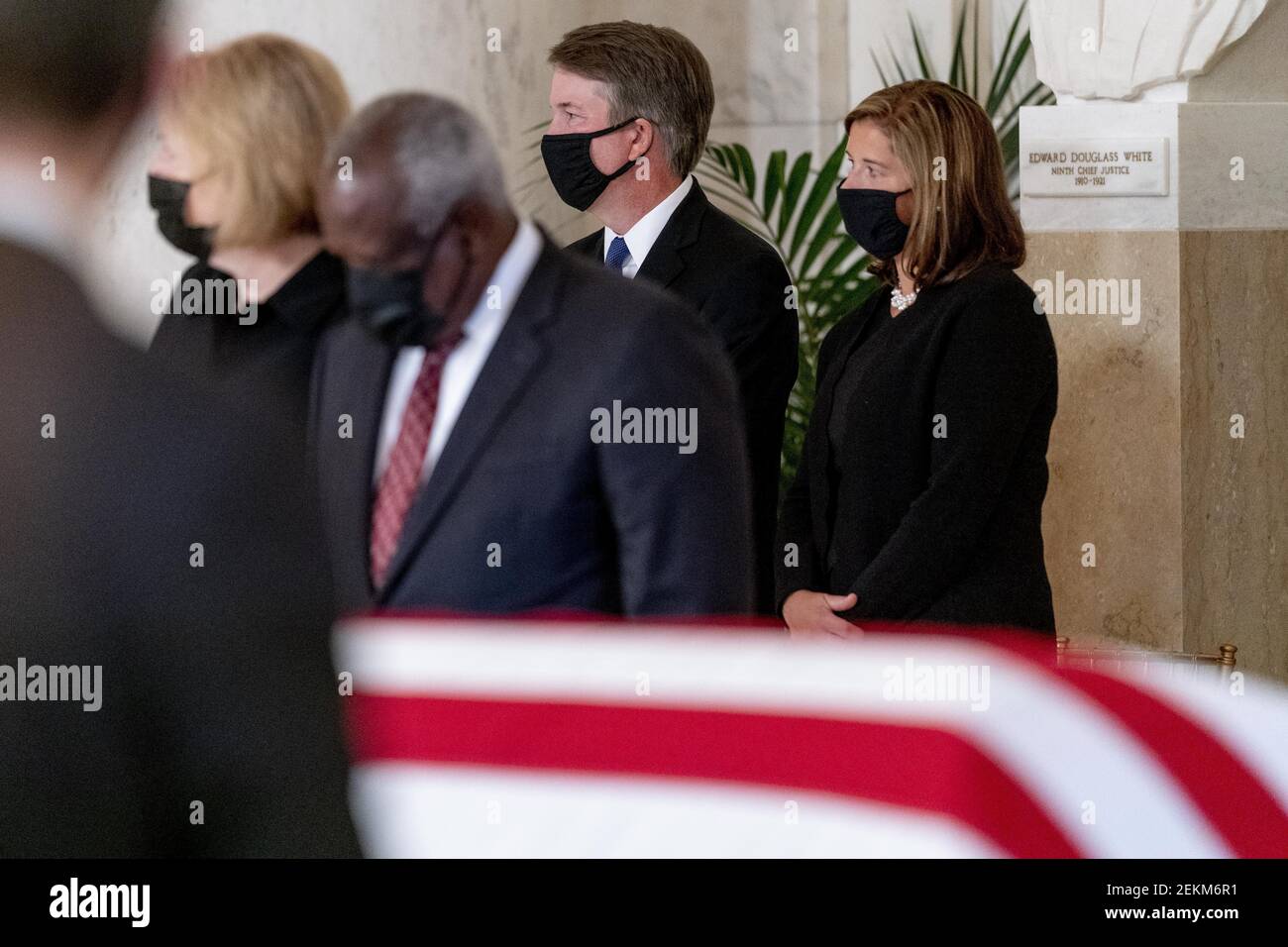 From left, Virginia Thomas, her husband Justice Clarence Thomas ...
