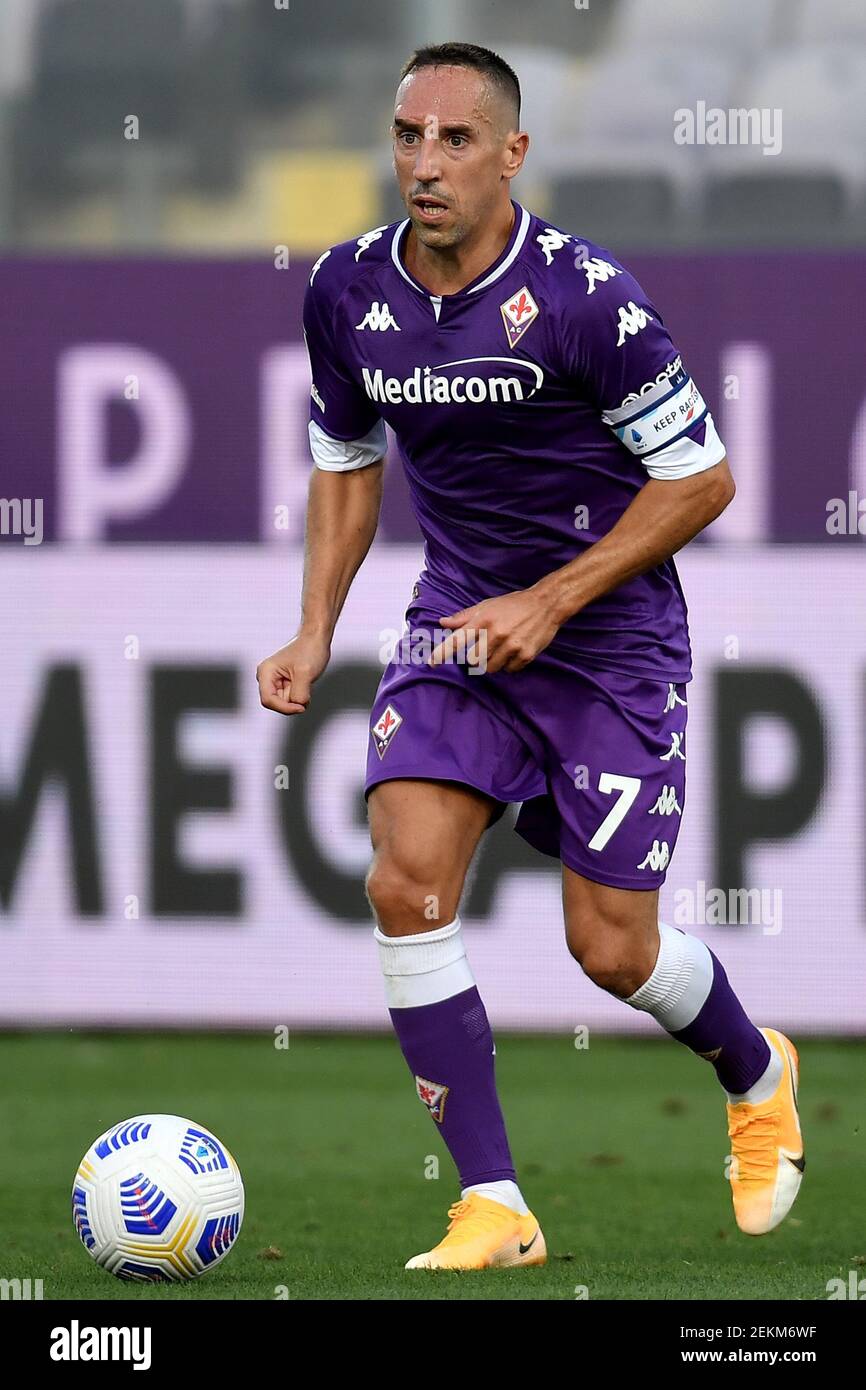 Franck Ribery of AC Fiorentina in action during the Serie A football ...