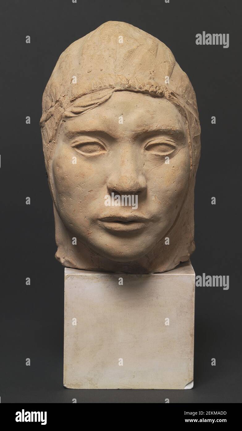 Svend Rathsack (1885-1941), Head of a Greenlandic Catcher, with Haette ...