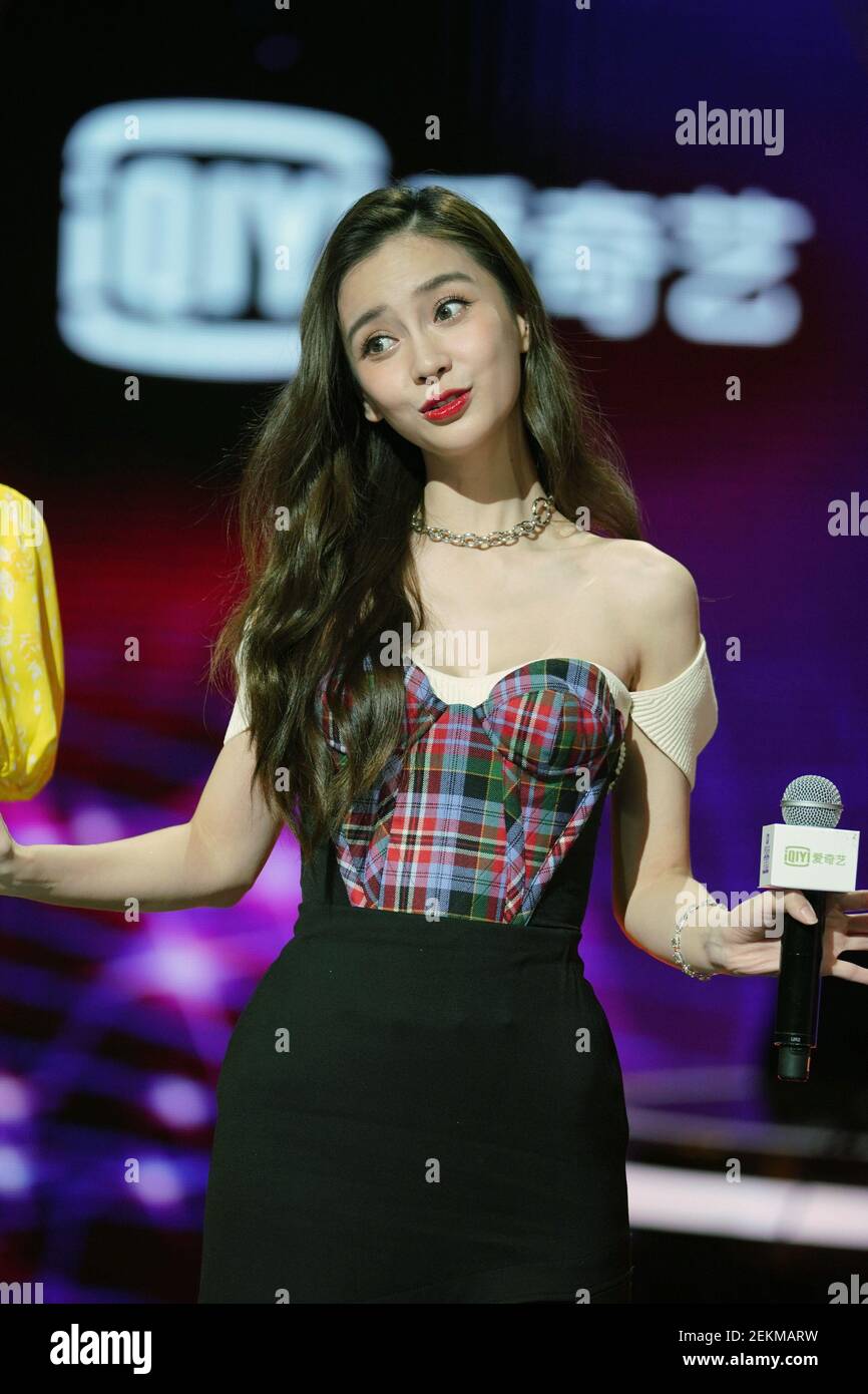 Chinese actress and model Angela Yeung Wing, better known by her stage ...