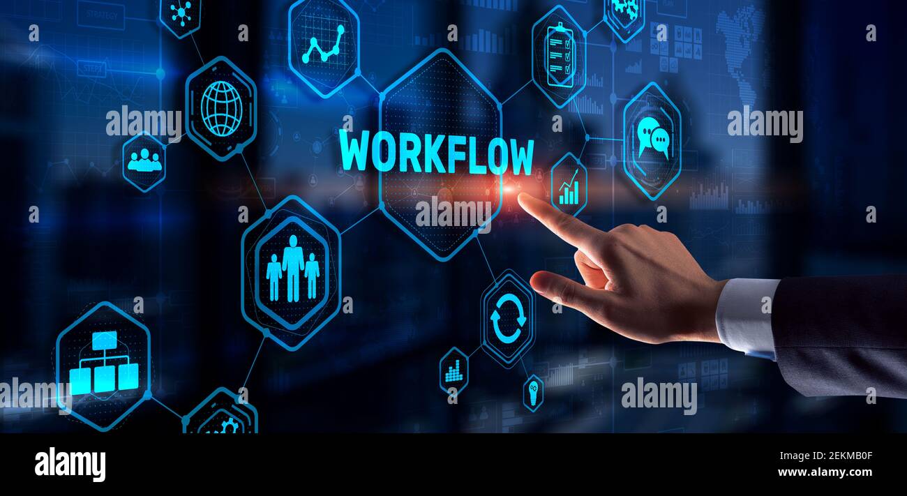 Workflow Repeatability Systematization Buisness Process. Business ...