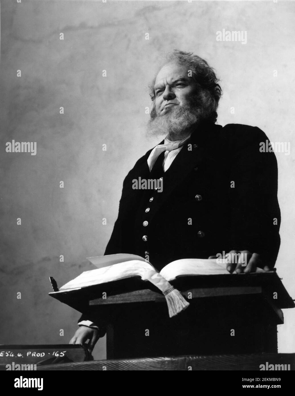 ORSON WELLES as Father Mapple in MOBY DICK 1956 director JOHN HUSTON ...