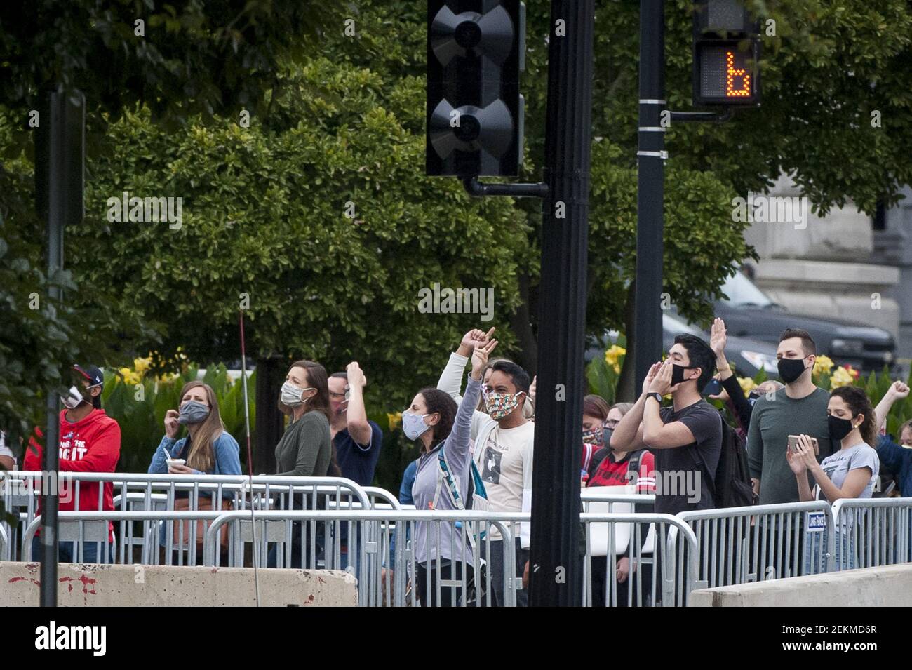 People in the crowd boo United States President Donald J. Trump, and ...