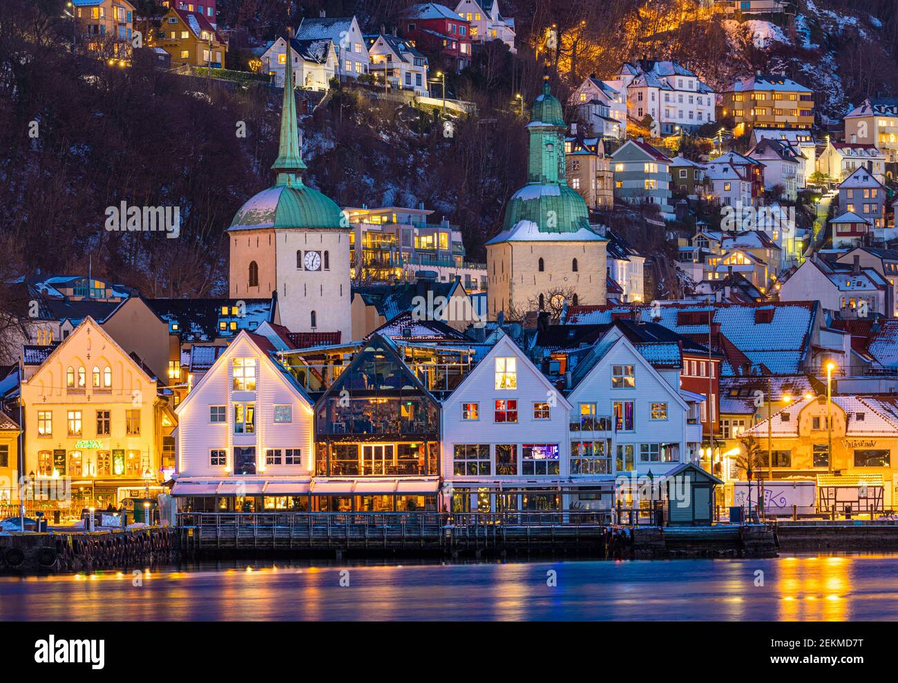 Winter in Bergen, Western Norway Stock Photo - Alamy