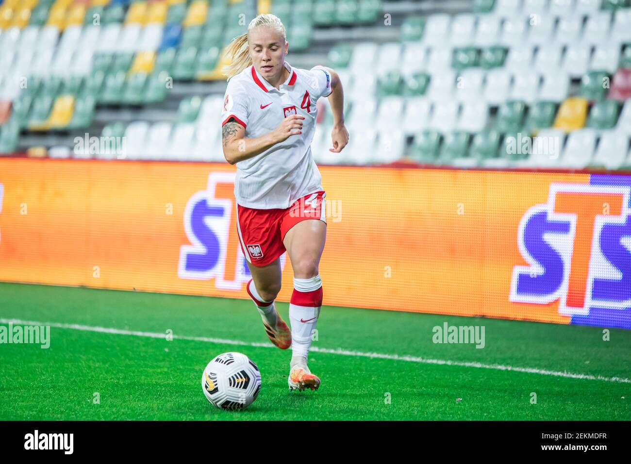Paulina Dudek of Poland seen in action during the UEFA Women's EURO ...