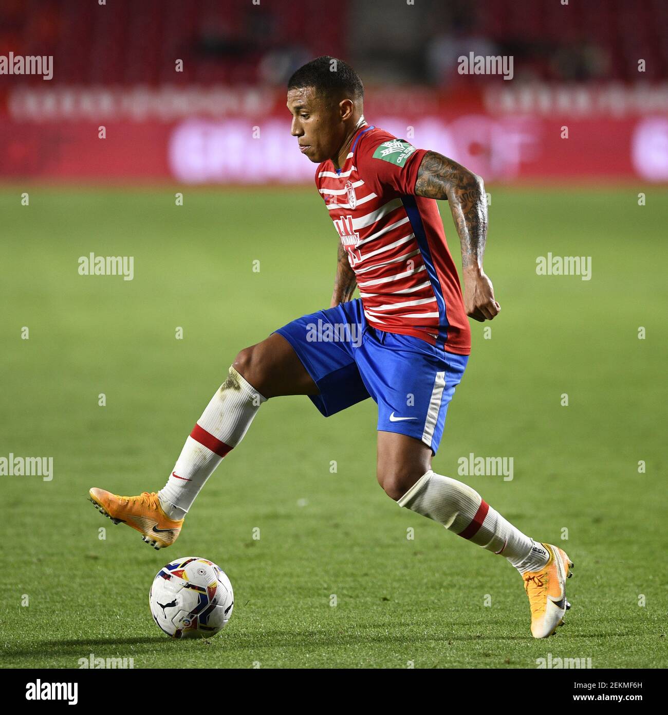 Granada CF player Darwin Machis is seen in action during the UEFA ...