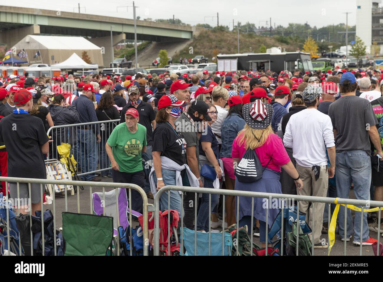 Harrisburg, PA - September 26, 2020: President Trump supporters ...