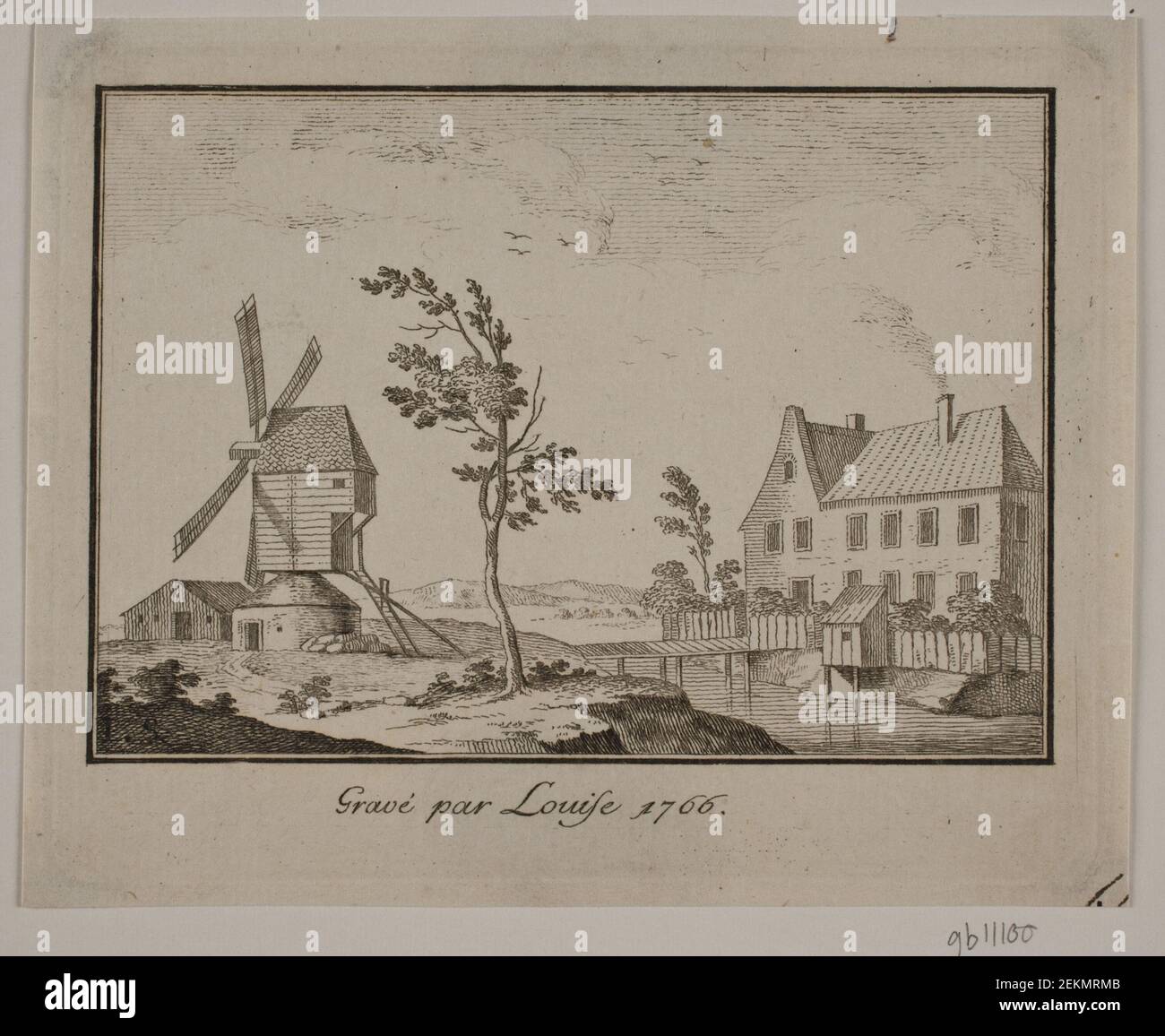 Princess Louise (1750-1831), Landscape with Moelle, 1766 Stock Photo ...