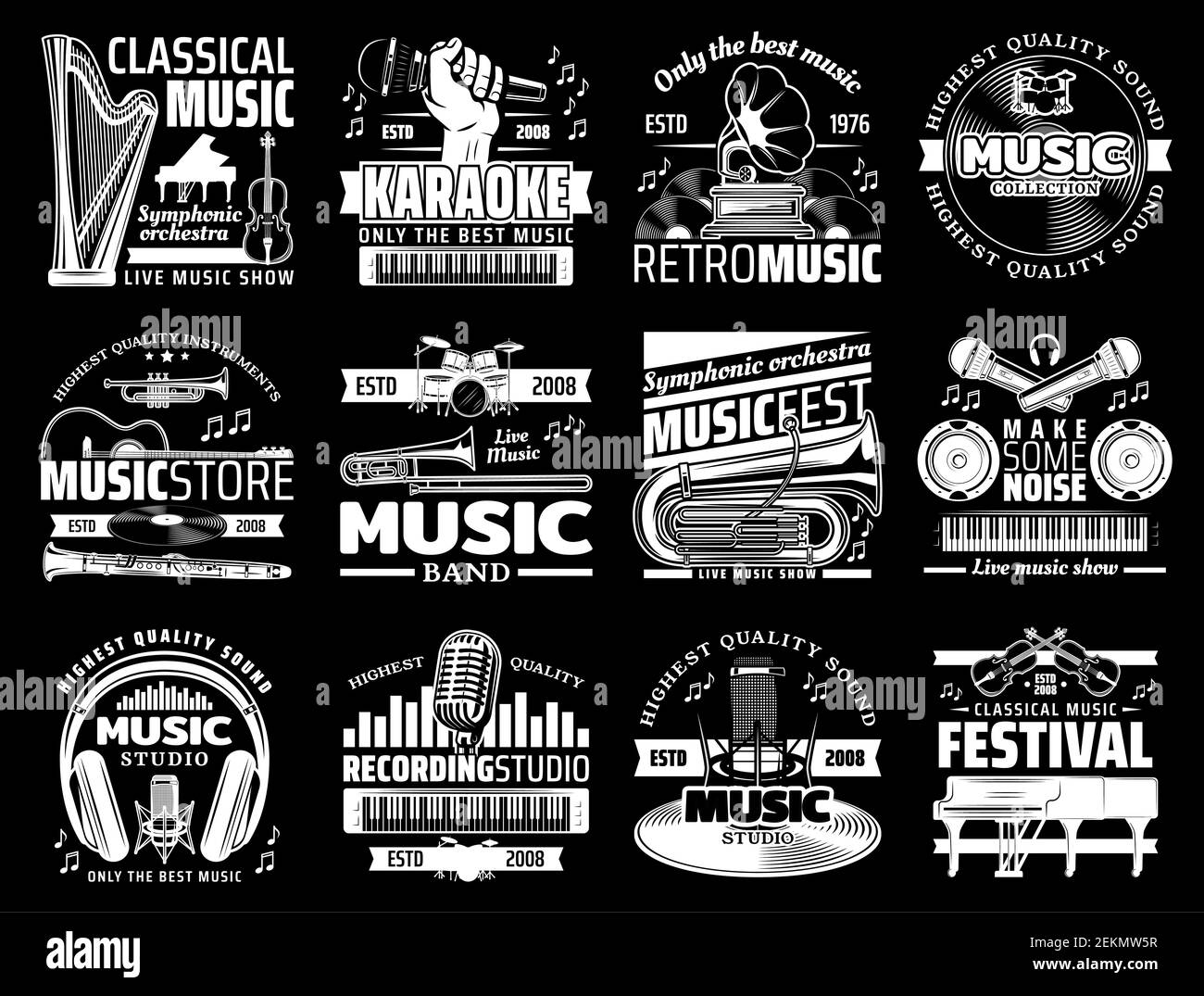 Record stores Stock Vector Images - Alamy