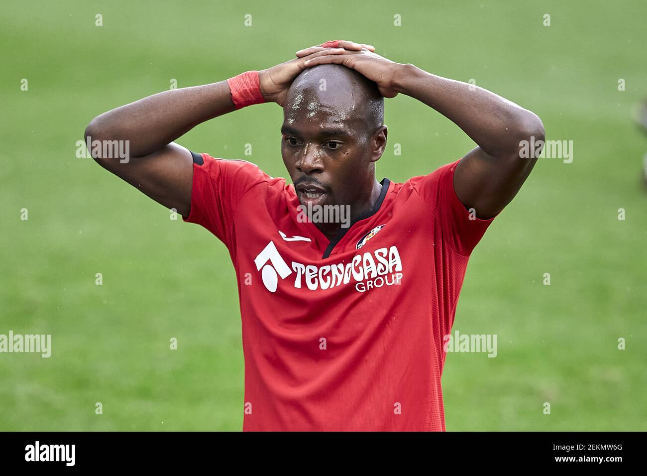 Allan Romeo Nyom of Getafe C.F during the La Liga match between ...