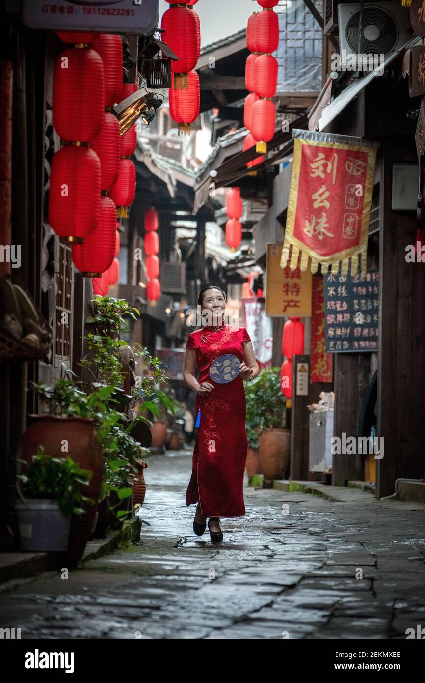 Sichuanï¼ŒCHINA-September 23, 2020, chongqing jiangjin, zhongshan town ...
