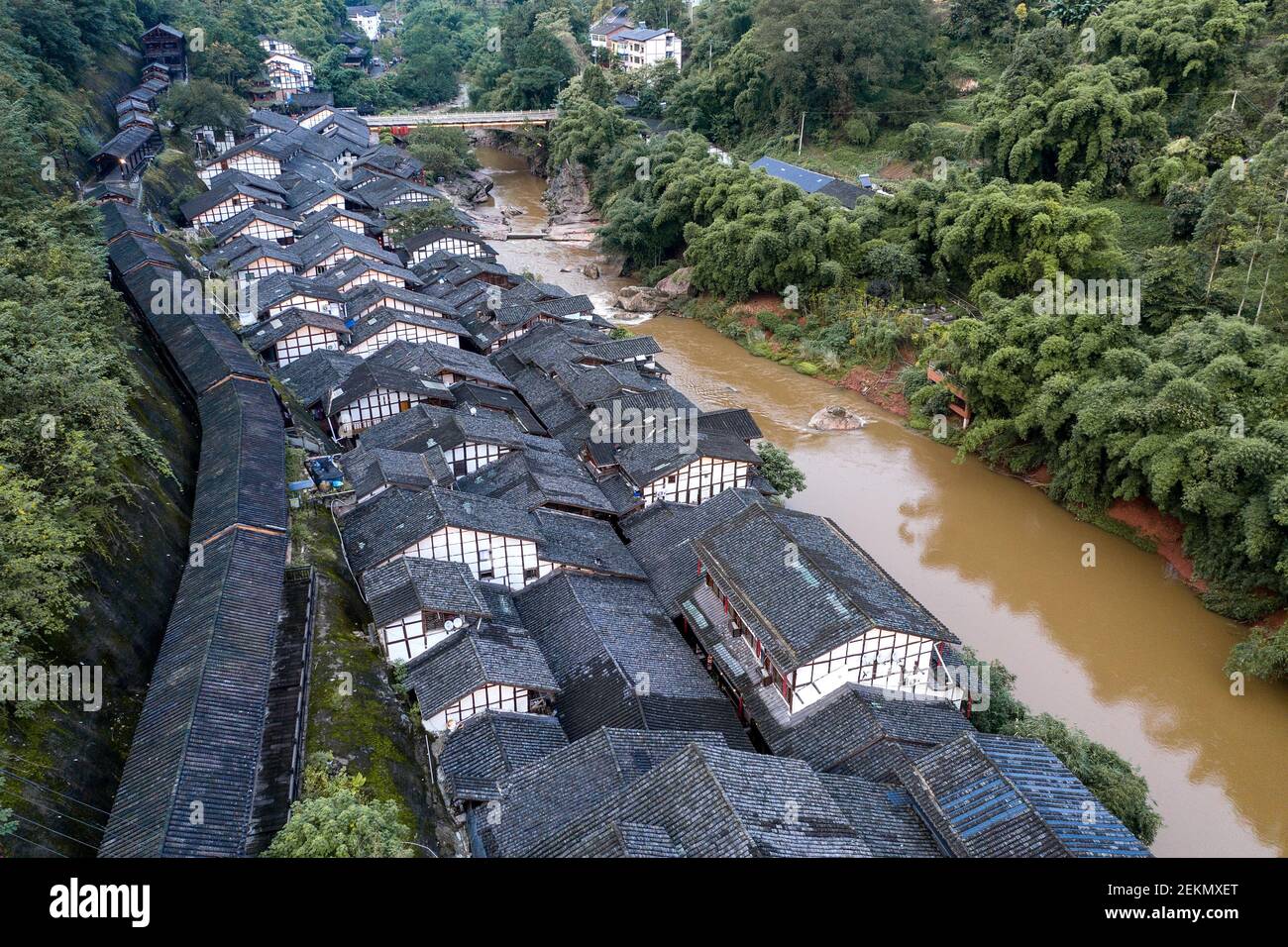 Sichuanï¼ŒCHINA-September 23, 2020, chongqing jiangjin, zhongshan town ...
