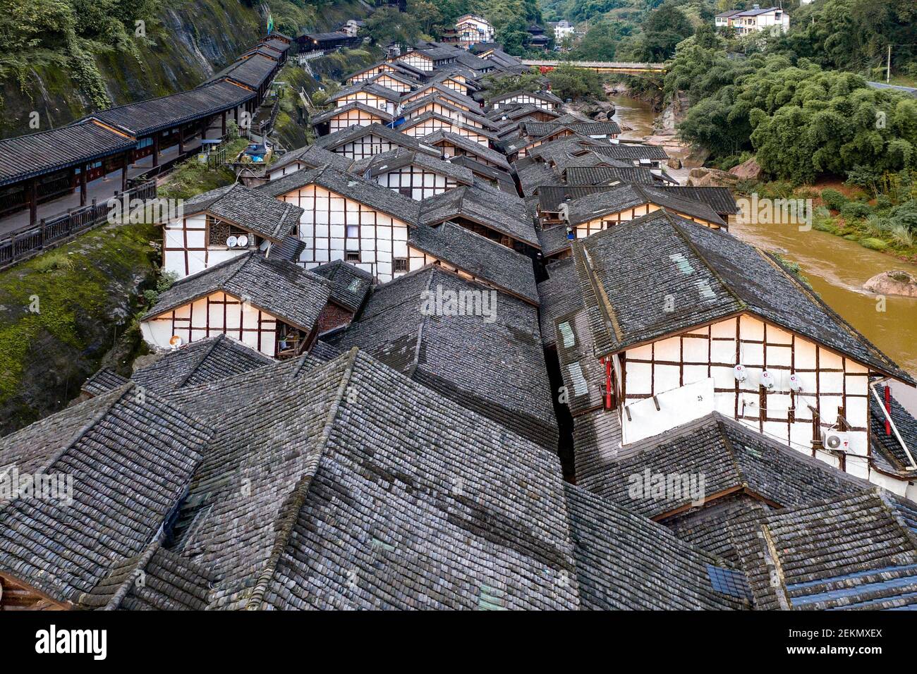 Sichuanï¼ŒCHINA-September 23, 2020, chongqing jiangjin, zhongshan town ...