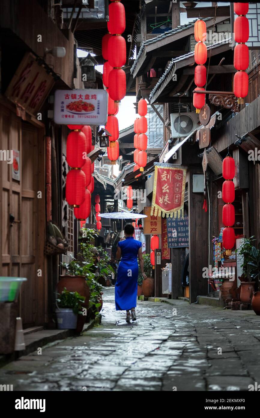 Sichuanï¼ŒCHINA-September 23, 2020, chongqing jiangjin, zhongshan town ...