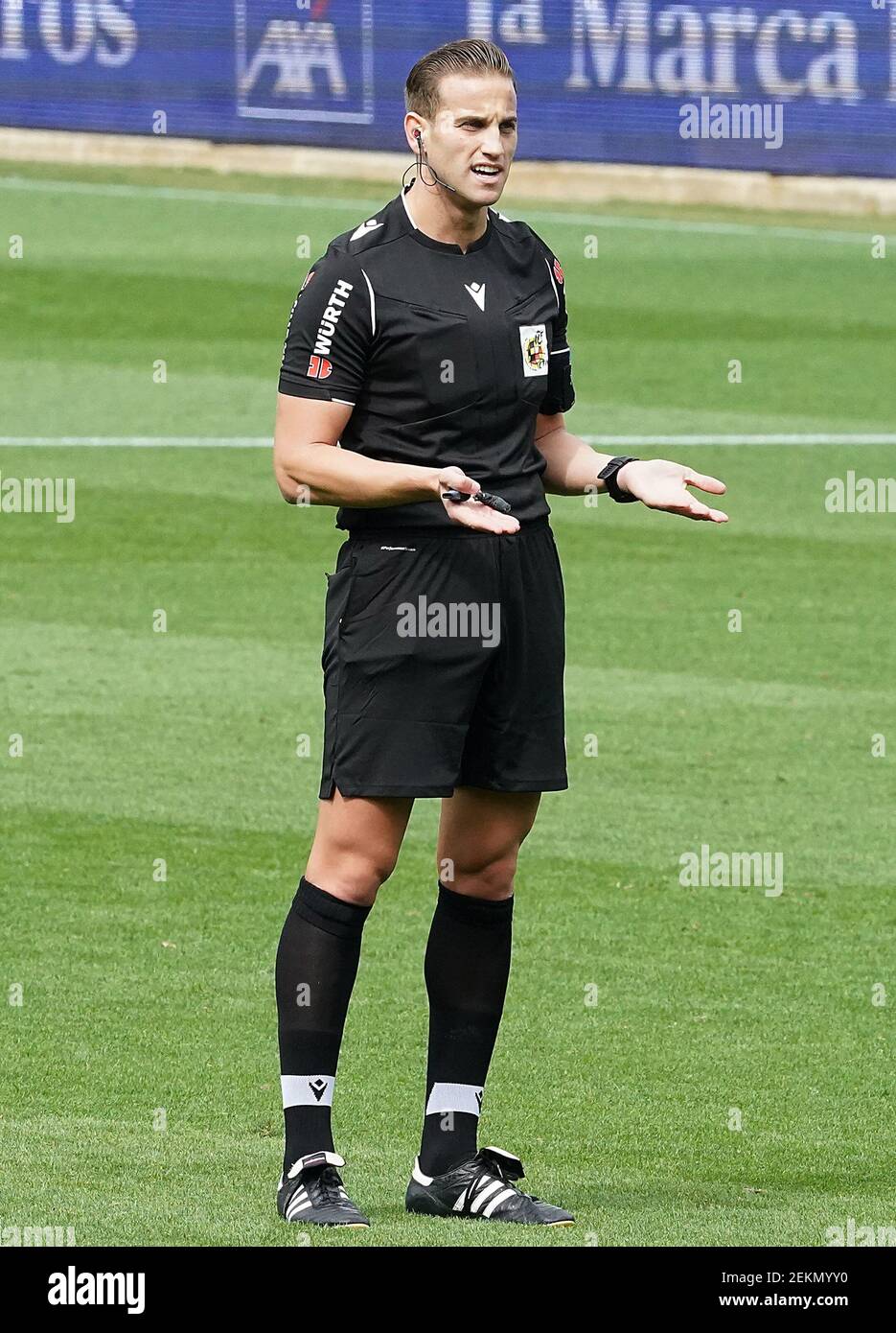 Spanish referee Javier Alberola Rojas during La Liga match. on ...