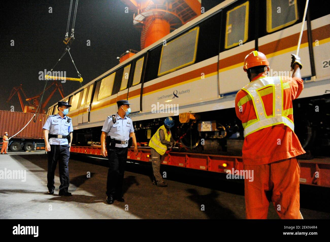 QINGDAO, CHINA - SEPTEMBER 25, 2020 - Exit and Entry border control ...