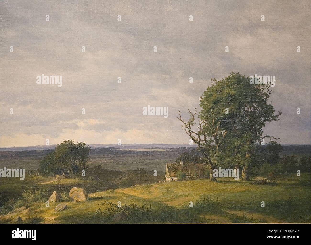 Frederik Rohde (1816-1886), landscape from the ESROMEGEN, 1840 Stock ...