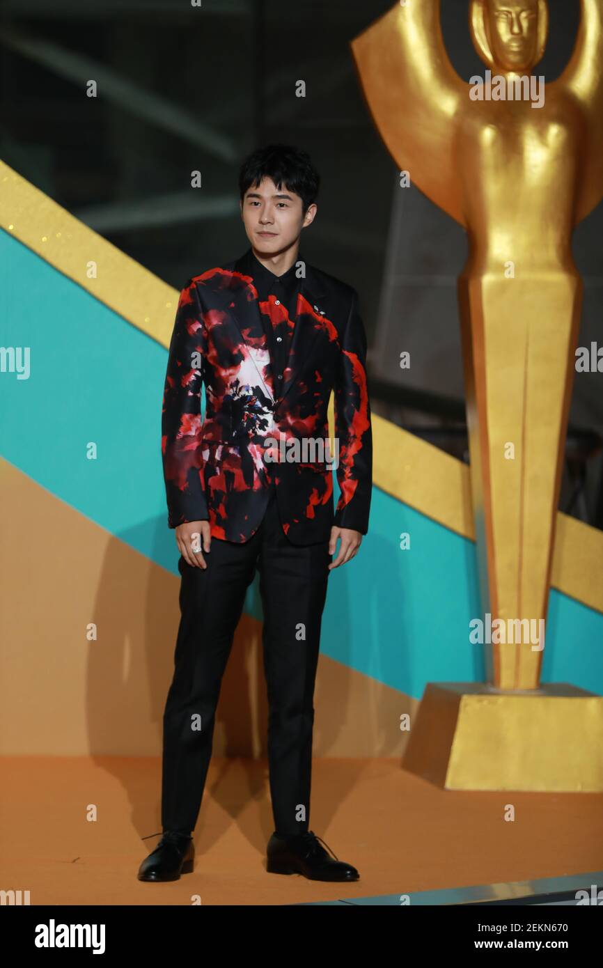 Chinese actor Liu Haoran or Turbo Liu attends the 29th Golden Rooster ...