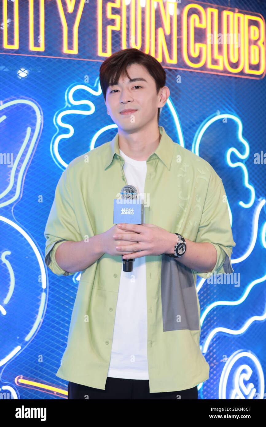 Chinese actor Deng Lun attends a brand promotional event in Shanghai ...