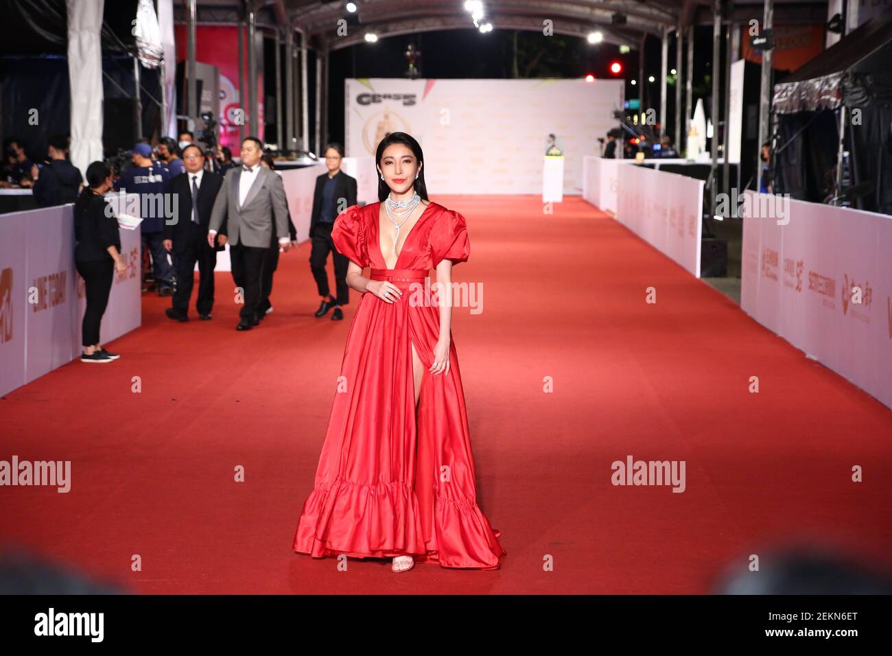 Taiwanese actress Cheryl Yang attends the 2020 Golden Bell Awards in ...