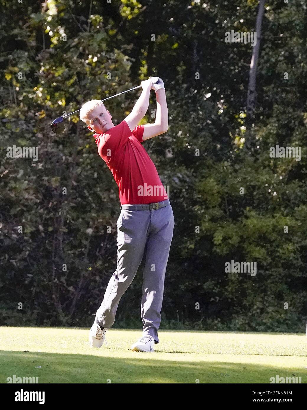 Sam Jackson in action during the Junior European Open Regional Finals ...