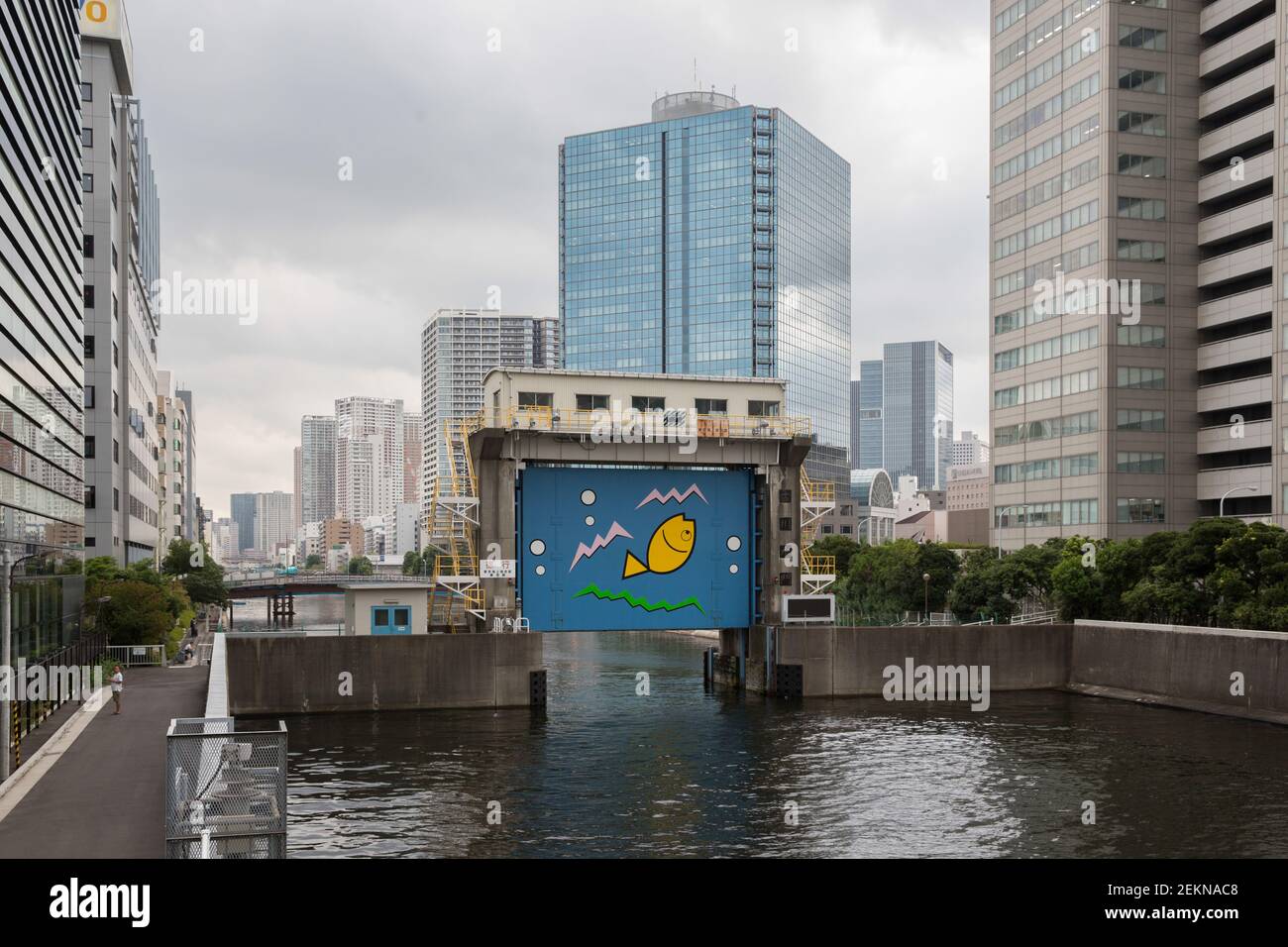 A view of the Shibaura Canal in Minato-Ku. (Photo by Stanislav Kogiku ...