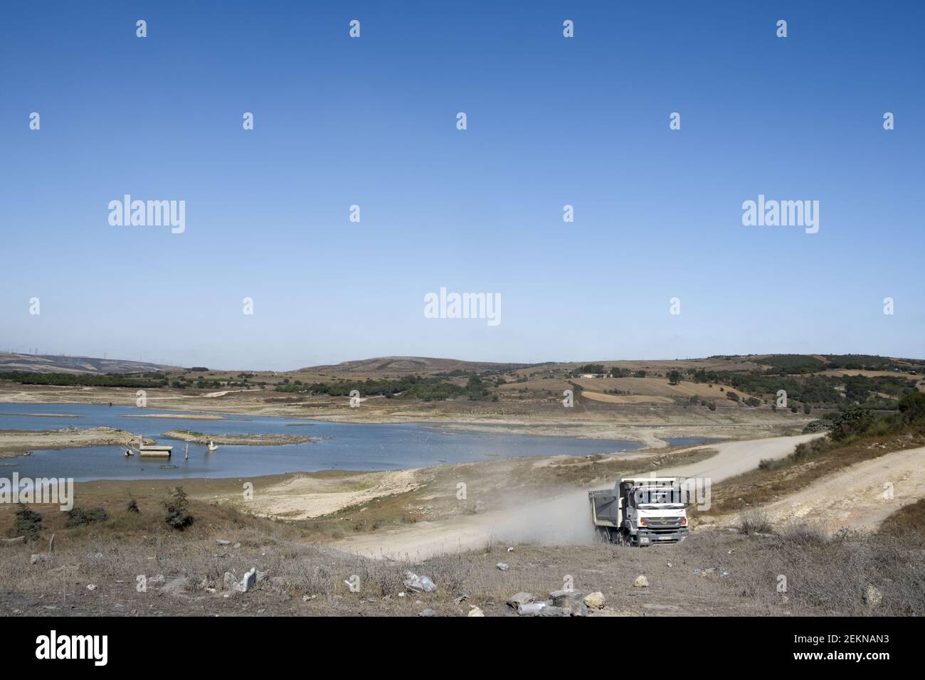 A view of the Canal Istanbul Project. Canal Istanbul Project is a 45 km ...