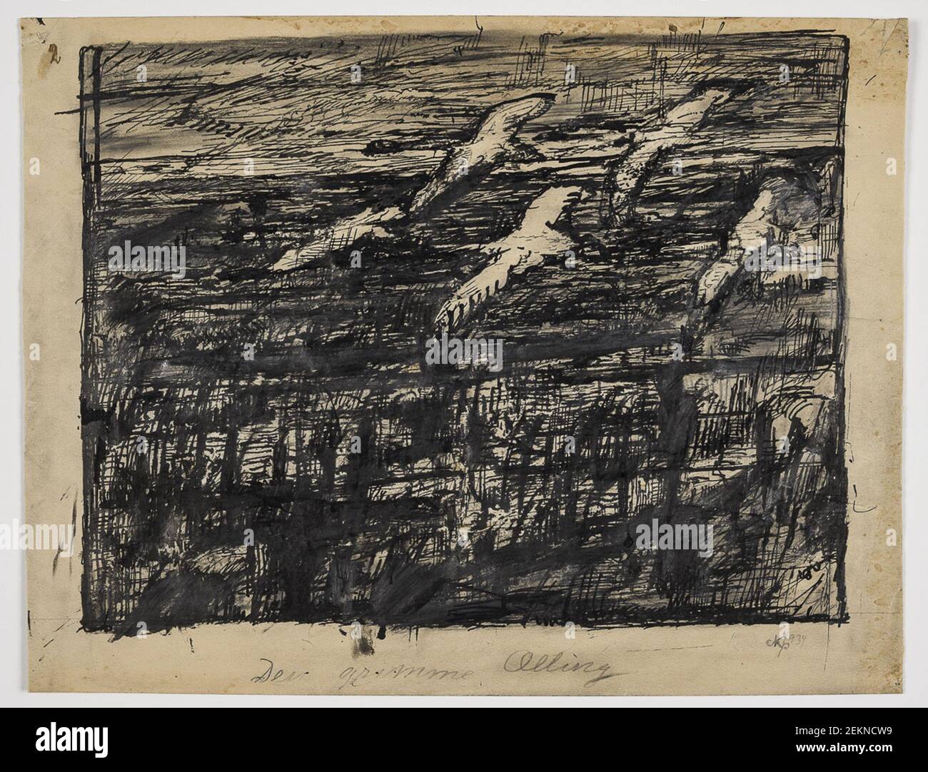 Christian Kongstad Petersen (1862-1940), motif from the ugly Aelling ...