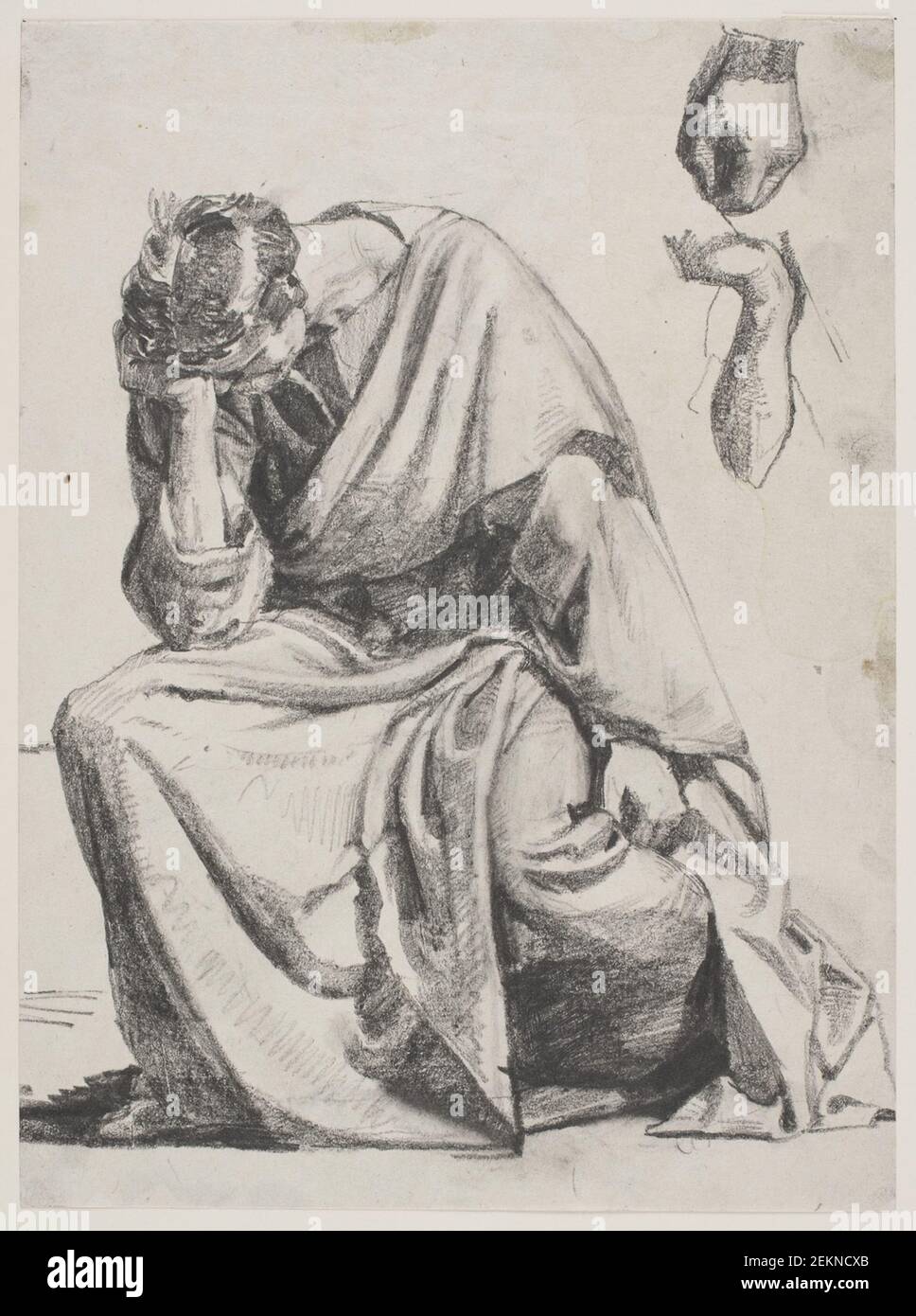 Carl Bloch (1834-1890), the repentant Peter. Pre-work for frading from ...