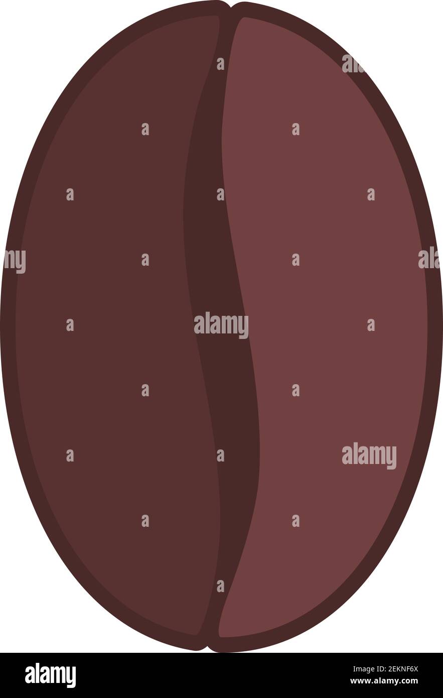 Roasted coffee bean in vector icon Stock Vector Image & Art - Alamy
