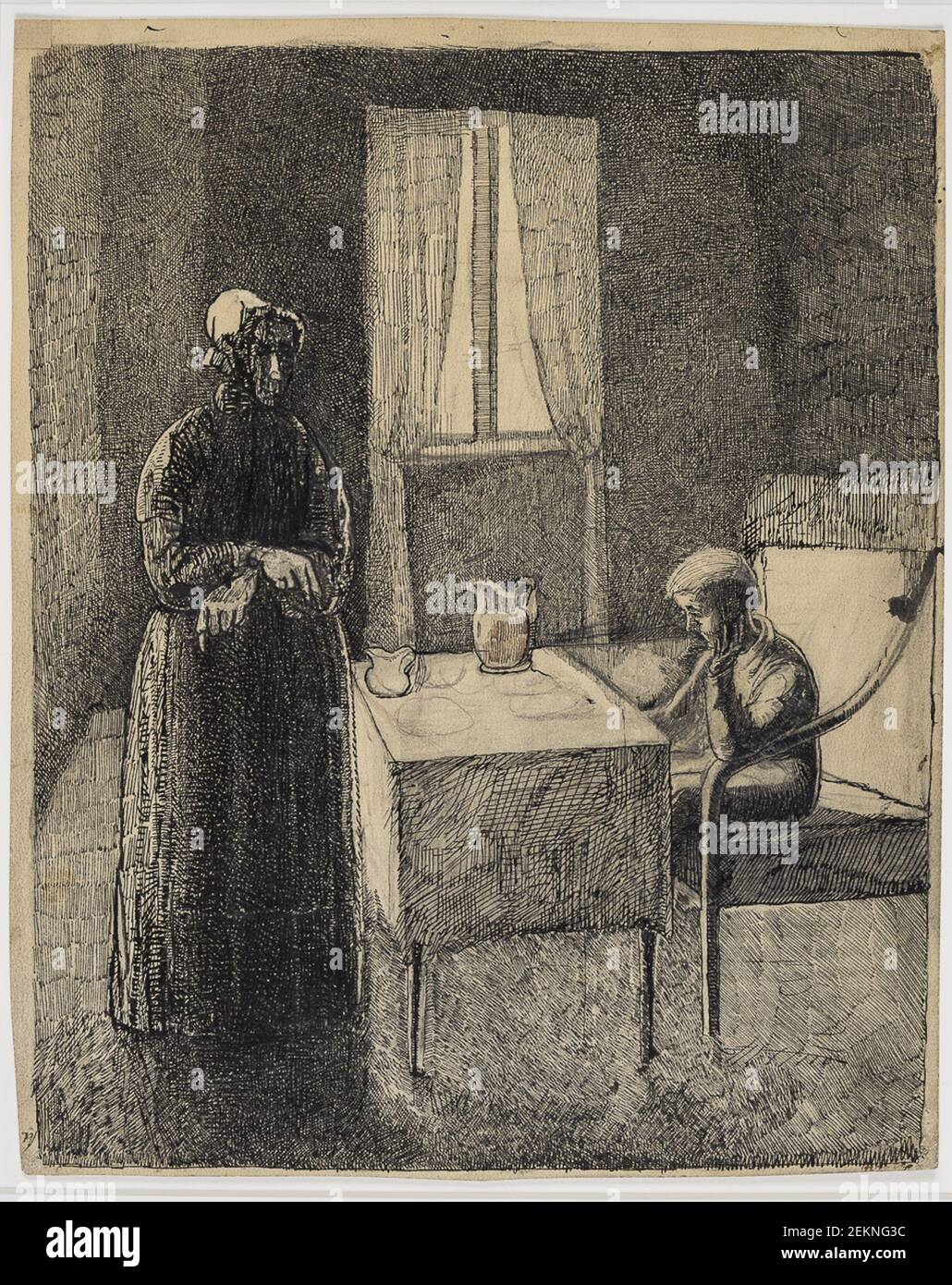 Christian Kongstad Petersen (1862-1940), scene from David Copperfield ...