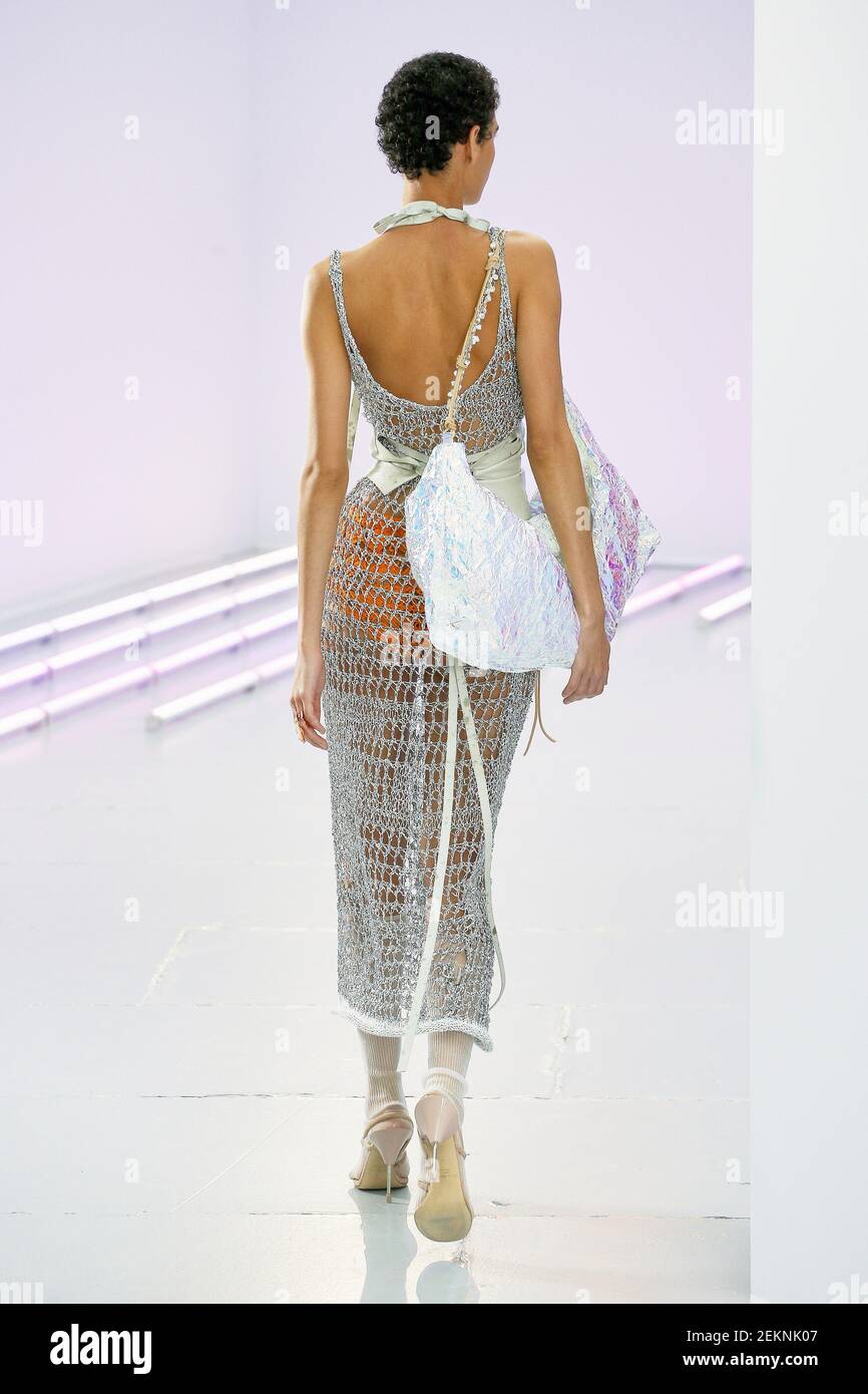 Model walks on the runway during the Acne womenswear show, Paris ...